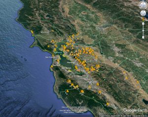 Map of Sites – East Bay Hill People